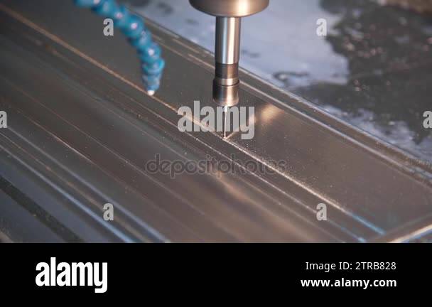 Working process of the milling machine at the factory, milling shapes ...