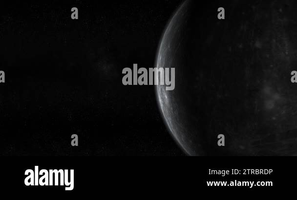 Mercury planet in rotation in its own orbit in the outer space Stock ...