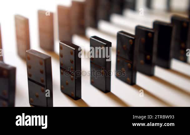Domino effect pieces falling down Stock Videos & Footage - HD and 4K ...