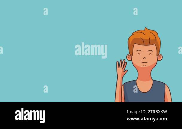 Man cartoon profile Stock Videos & Footage - HD and 4K Video Clips - Alamy