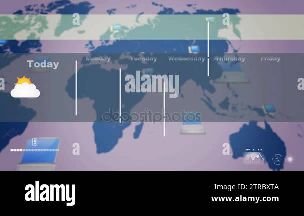 Sunny weather forecast map Stock Videos & Footage - HD and 4K Video ...