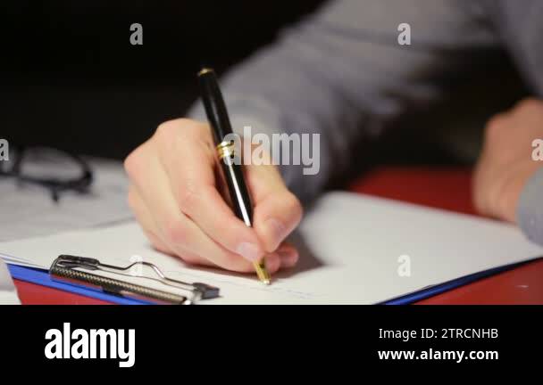 Paperwork pen Stock Videos & Footage - HD and 4K Video Clips - Alamy