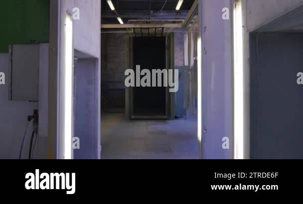 Painting booth at the factory. camera for details painting. Spray paint ...