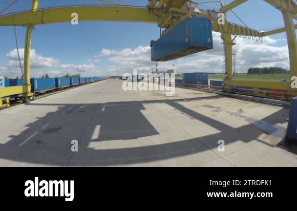 Tower crane lifting container Stock Videos & Footage - HD and 4K Video ...