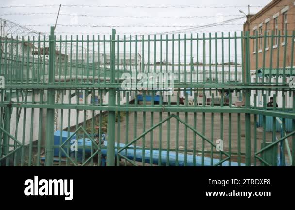 Typical prison inner landscape. Russian prison system. The prison ...