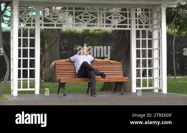 Man sitting on seat bench Stock Videos & Footage - HD and 4K Video ...