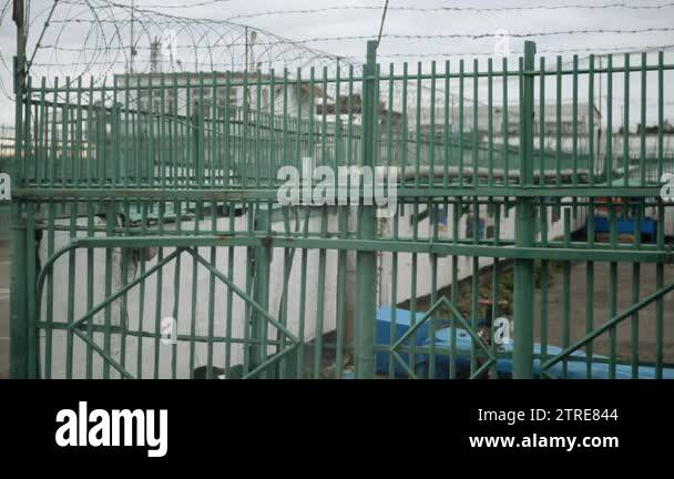 Typical prison inner landscape. Russian prison system. The prison ...