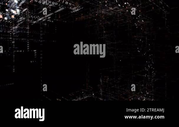 4k computer cloud,The Matrix style binary code,changing from zero to one digits Stock Video ...