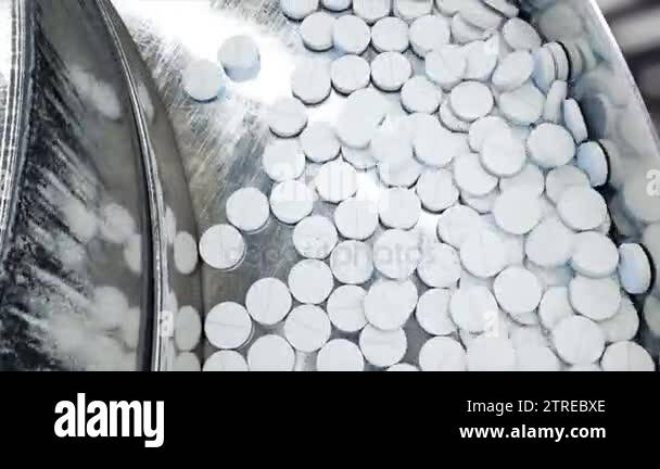 Process of production of pills, tablets. Industrial pharmaceutical ...