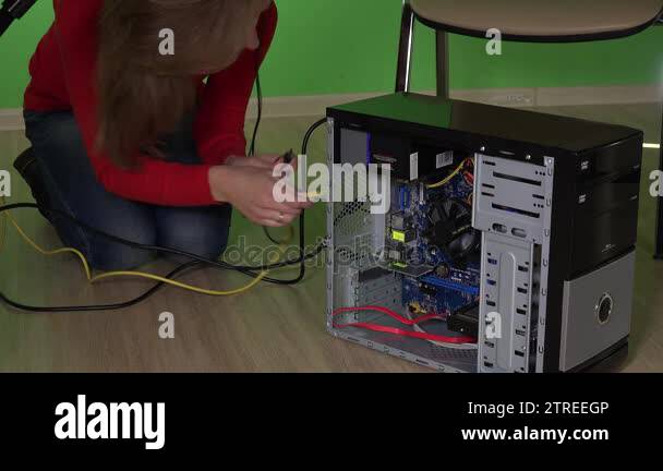 Desktop pc under desk Stock Videos & Footage - HD and 4K Video Clips ...