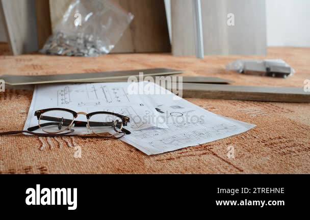 Furniture assembling plan tools Stock Videos & Footage - HD and 4K ...