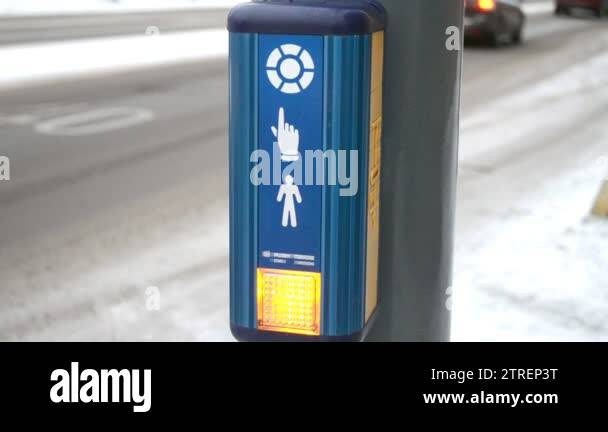 Traffic light for pedestrians in Finland Stock Video Footage - Alamy