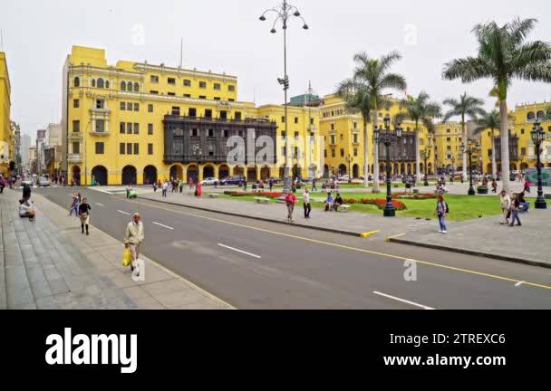 Overview main square lima peru Stock Videos & Footage - HD and 4K Video ...