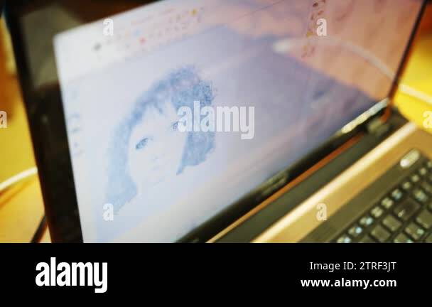 Female identikit on display in police office Stock Video Footage - Alamy