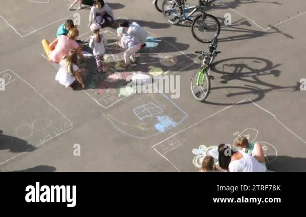 Childrens chalk drawings in Stock Videos & Footage - HD and 4K Video ...