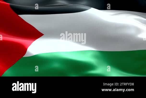 flag of palestine gaza strip waving texture fabric background, crisis ...