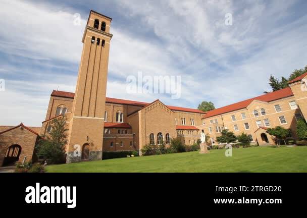 Mount Angel Abbey Monastery Historic Building with Free Swinging Bell ...