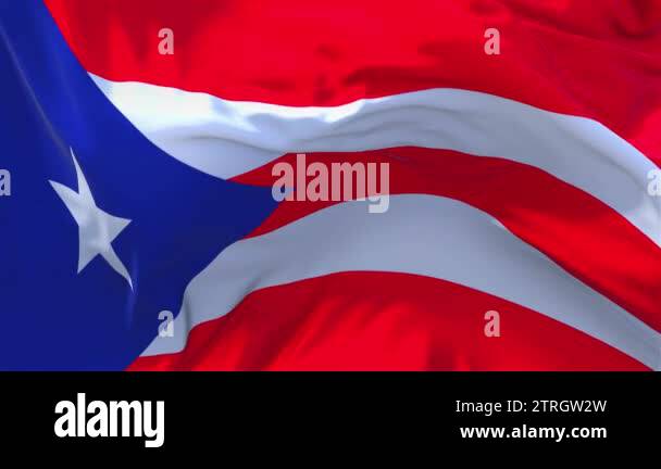 99. Puerto Rico Flag Waving in Wind Slow Motion Animation . 4K Realistic Fabric Texture Flag ...