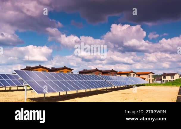 Solar panels modern village Stock Videos & Footage - HD and 4K Video ...
