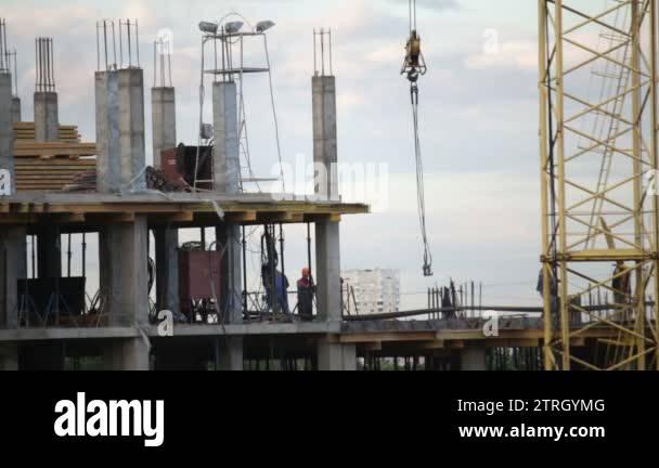 Reinforced concrete frame construction Stock Videos & Footage - HD and ...