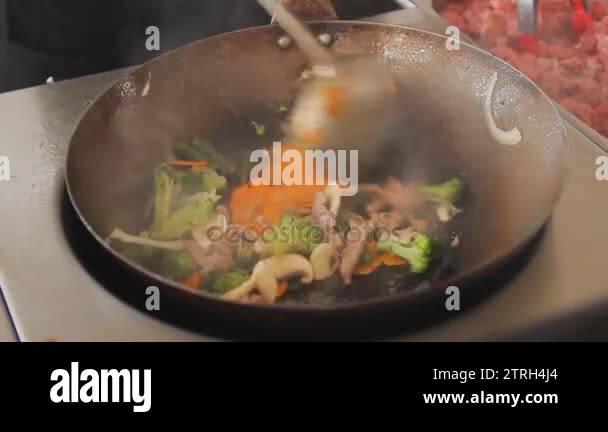 Cook cooking food fry frying Stock Videos & Footage - HD and 4K Video ...