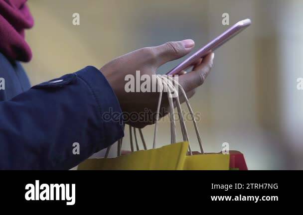 Online mobile ordering application Stock Videos & Footage - HD and 4K ...