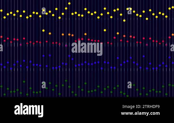Abstract animation of graphical display of wave processes with separate ...