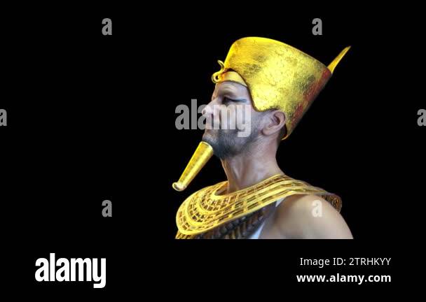 ancient Egyptian Pharaoh render 3D Stock Video Footage - Alamy