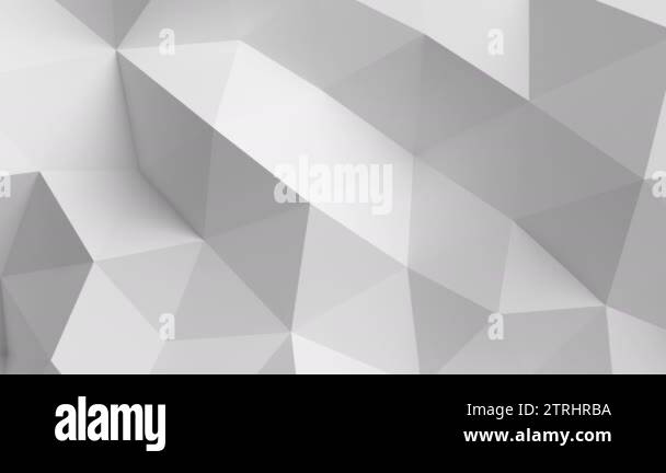 Beautiful White Polygonal Surface Morphing in Seamless 3d animation ...