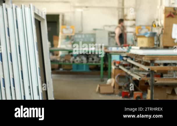 The production of assembly and manufacturing of PVC windows, a workshop ...