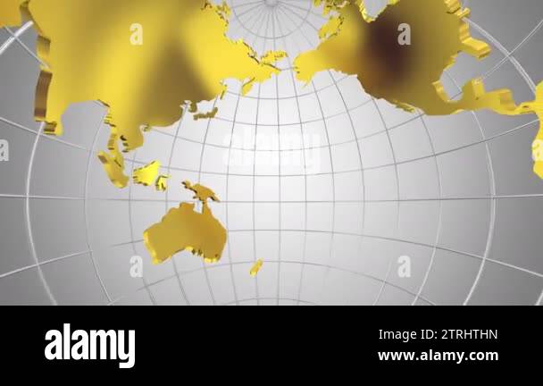 World Map Turns Into a Globe. A look inside Stock Video Footage - Alamy
