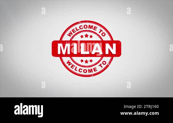 Welcome milan stamp Stock Videos & Footage - HD and 4K Video Clips - Alamy