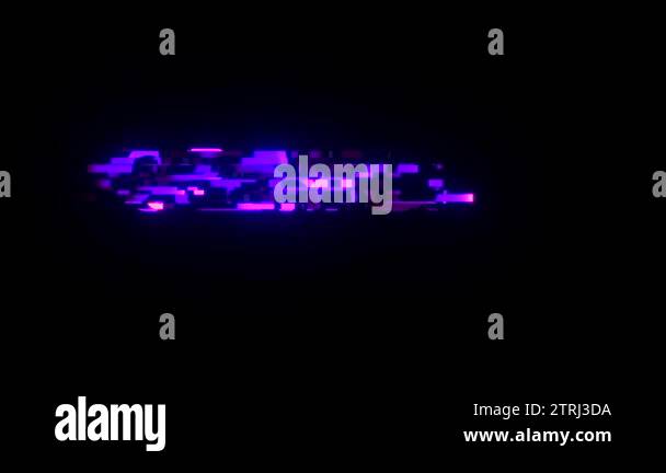 cool neon glitch OPENING text animation background logo seamless loop ...