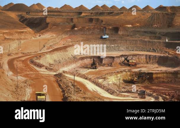Aluminium ore quarry bauxite Stock Videos & Footage - HD and 4K Video ...