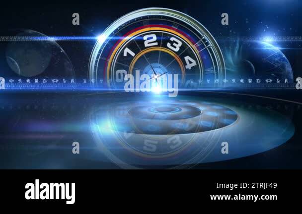 Zodiac Wheel with Astrology and Numerology Signs Virtual set Stock ...