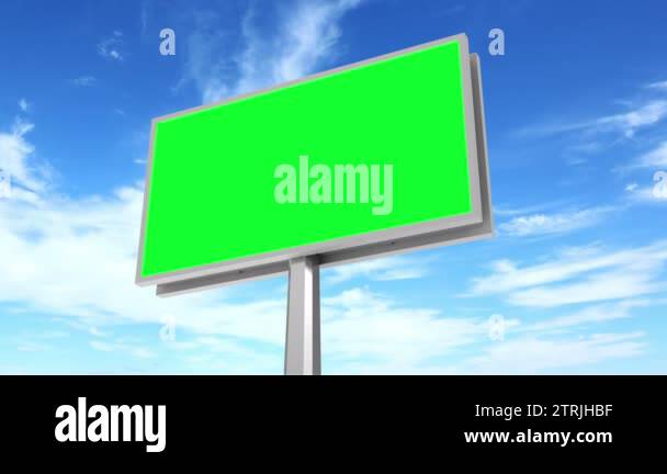 Billboard with Green Screen Stock Video Footage - Alamy
