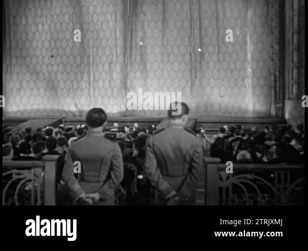 Rear view of audience clapping after stage performance Stock Video ...