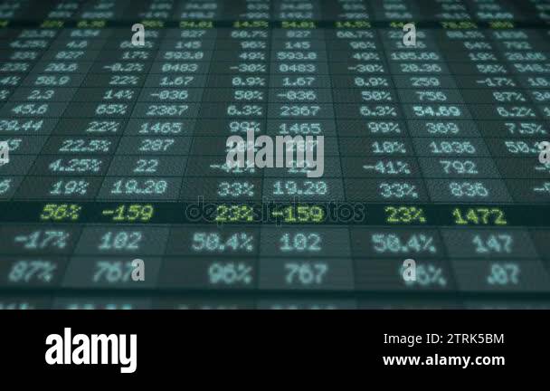 Stock market financial numbers digital Stock Videos & Footage - HD and ...