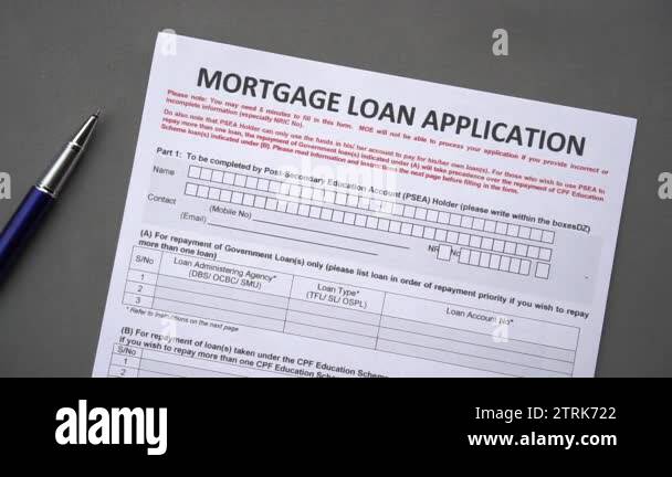Mortgage loan application form Stock Videos & Footage - HD and 4K Video ...