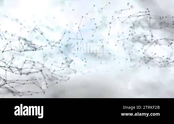 Technologies. Abstract background with plexus connections wire frame web. Seamless looping Stock ...