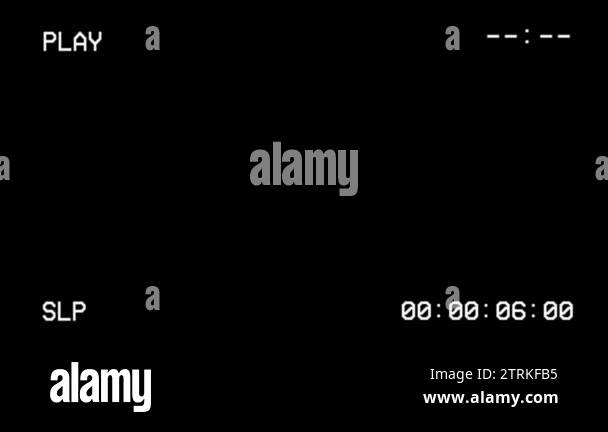 VCR VHS Screen Interface Stock Video Footage - Alamy