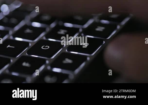 sequence - typing with a keyboard - different shots - close details ...