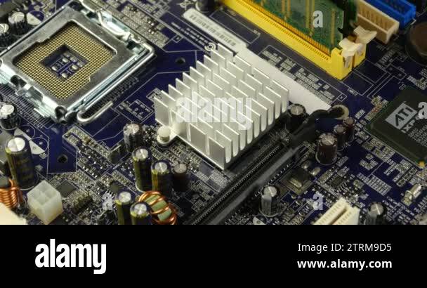 4k computer main board,assembly circuit Stock Video Footage - Alamy