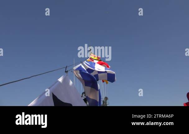 Flags on a rope Stock Videos & Footage - HD and 4K Video Clips - Alamy