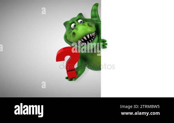 cartoon character holding question mark Stock Video Footage - Alamy