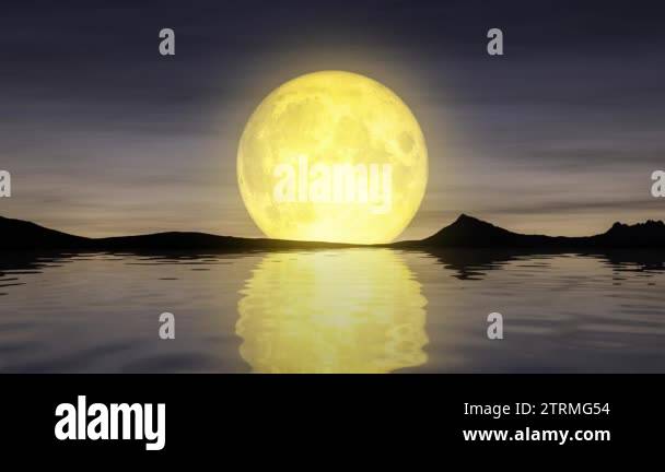 Moon rising sea Stock Videos & Footage - HD and 4K Video Clips - Alamy