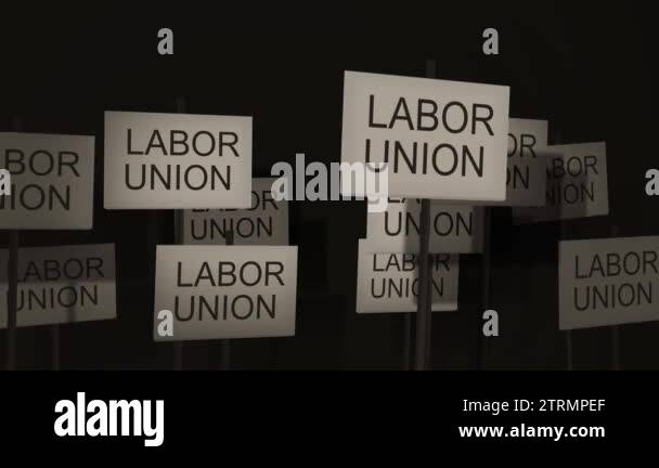Union protest signs Stock Videos & Footage - HD and 4K Video Clips - Alamy
