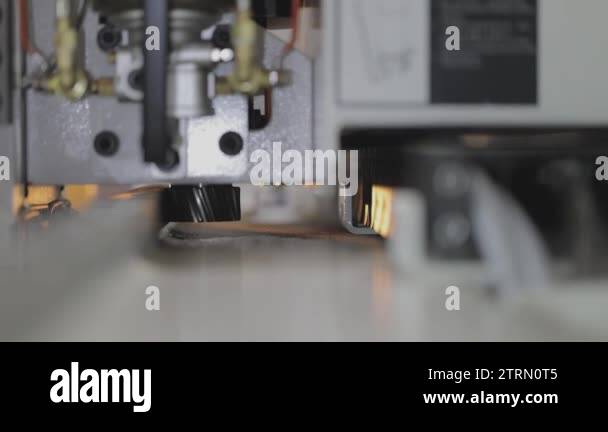 Modern industrial factory machines. The work of the technical ...