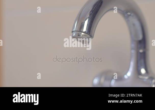 Dripping bathroom faucet spout view Stock Videos & Footage - HD and 4K ...