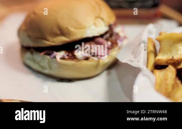 Rib burger Stock Videos & Footage - HD and 4K Video Clips - Alamy